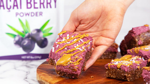 Acai Superfood Protein Bars Recipe: Tasty Acai Berry Protein Bars ...