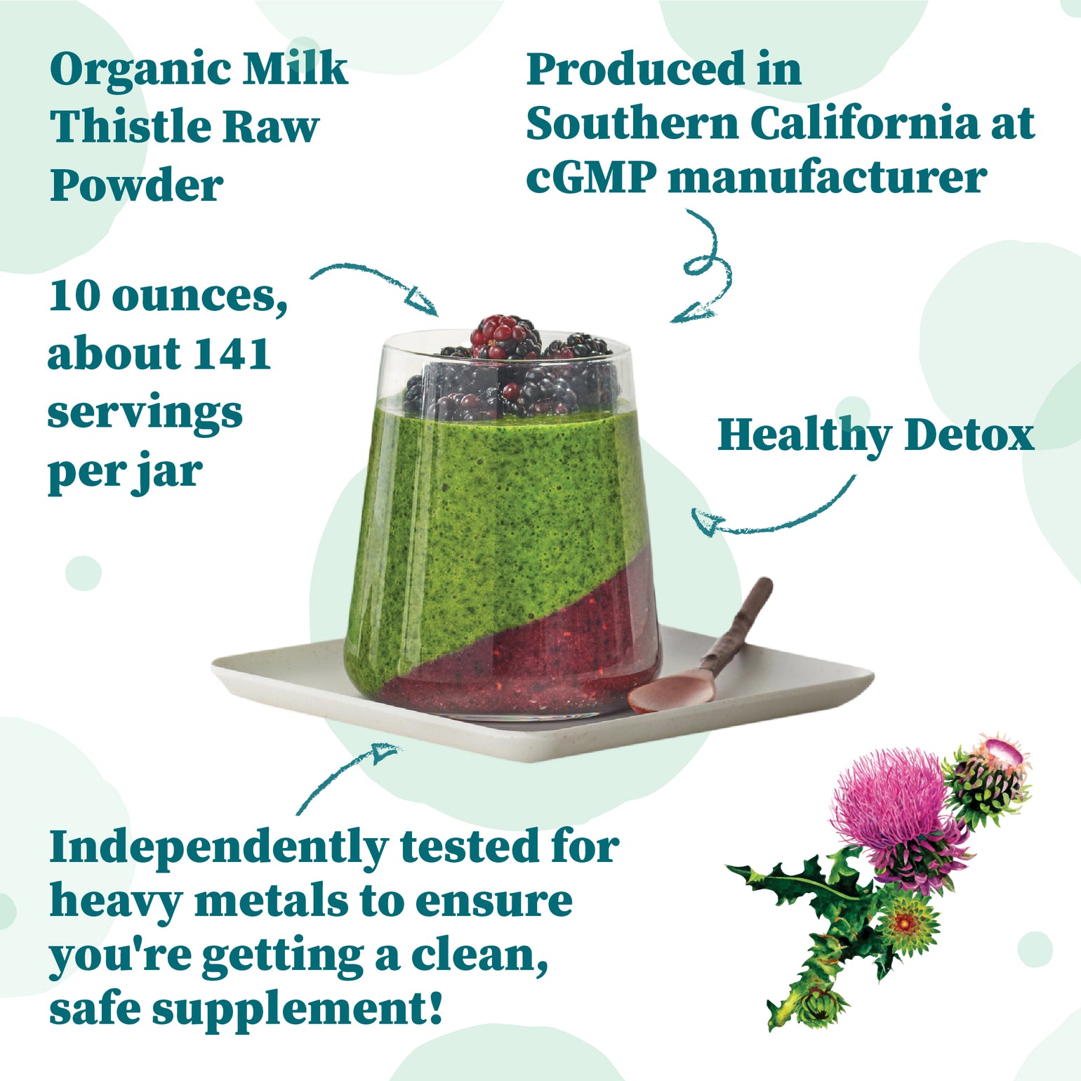 Organic Milk Thistle Powder | Shop Best Milk Thistle | Powerful Detox ...