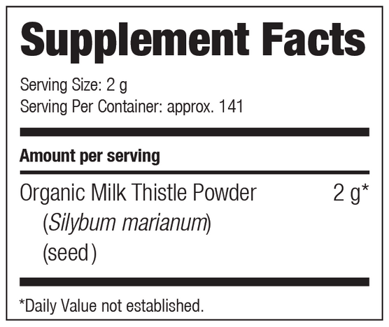 Organic Milk Thistle Powder | Shop Best Milk Thistle | Powerful Detox ...